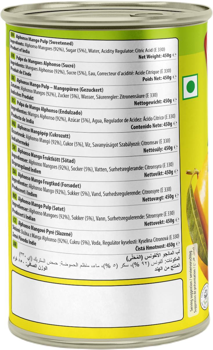 SWAD Alphonso Mango Pulp 450g – swad.shop