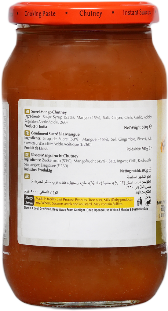 SWAD Sweet Mango Chutney 500g – swad.shop